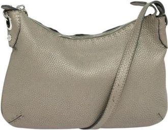 Fendi Pre-owned Cuir sacs-fendi - Femme - Pre-owned - Gris - Taille: ONE Size