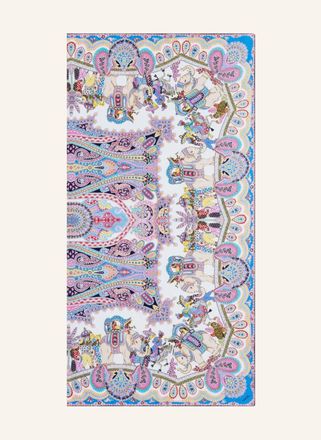 Roeckl Seidentuch Elephant Parade blau