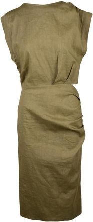 Pinko Pinko, Femme, Robes, Vert, Taille: 42 FR Cielo Asymmetric Dress
