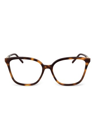 Lacoste Cat-Eye-Brille in Schildpattoptik - Braun