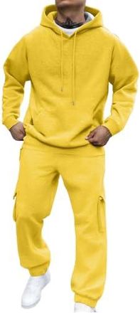 Generic Survetement Homme,Jogging Ensemble Respirant et Confortable, Surv&ecirc;tement Homme, Sweat &agrave; Manches Longues et Sportswear pour Gym et Jogging &Eacute;l&eacute;gant Comb