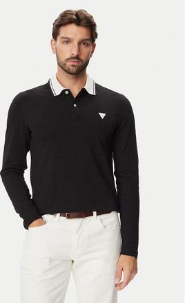 Guess Poloshirt M6BP58 K6201 Schwarz Slim Fit