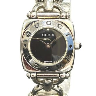 Gucci Montre bracelet vintage 6400L Pre-owned - Femme - Pre-owned - Noir - Taille: ONE Size