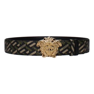 Versace Homme, Accessoires, Vert, Taille: 110 CM Polyester Regular Belt
