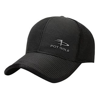 Generic Casquette de tennis unisexe &agrave; bord en maille r&eacute;glable &agrave; lext&eacute;rieur chapeau de plage visi&egrave;re, BK2., Taille unique