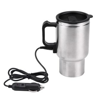 Bediffer Für Tauchsieder 12 Volt -- Auto-Heizbecher Ersetzen Sie Den Professionellen 12-V-450-Ml-Elektro-Auto-Edelstahl-Auto-Reise-Reise-Heizbecher Kaffee-Teeb