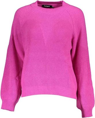 Desigual Round-Neck Strickwaren - - Knitwear - Damen - Rosa - XL