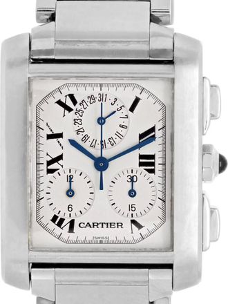 Cartier montre Tank Française 28 mm pre-owned - Blanc