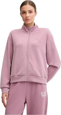 Emporio Armani Emporio Armani Ea7, Femme, Sweatshirts et sweats &agrave; capuche, Rose, Taille: 38 FR SweaT-shirt z zippeur