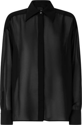 Pinko Pinko, Femme, Blouses et Chemises, Noir, Taille: 40 FR Ananas Camicia Chiffon