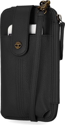 Timberland Damen Handy Crossbody Geldbörse Tasche RFID-Leder-Umhängetasche, Schwarz (Pebble)