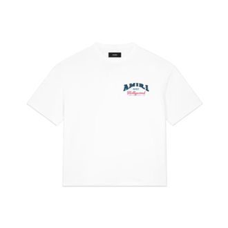Amiri Homme, Tops, Blanc, Taille: M T-shirt oversize imprim&eacute; logo