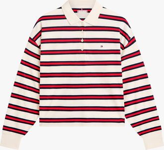 Tommy Hilfiger Polo &agrave; rayures en coton m&eacute;lang&eacute;