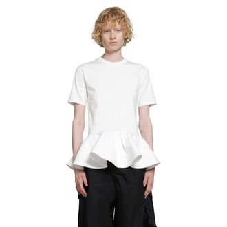 Alaia Cotton Jersey Crinoline T-Shirt
