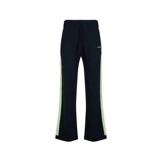 Casablanca Pantalon &agrave; logo brod&eacute; en laine m&eacute;rinos
