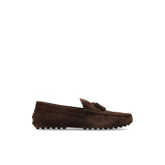 Tod's Homme, Chaussures, Brun, Taille: 42 1/2 EU Mocassins Gommino en Daim