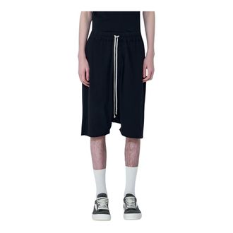 Rick Owens Homme, Shorts, Noir, Taille: XS Drawstring Pods Shorts