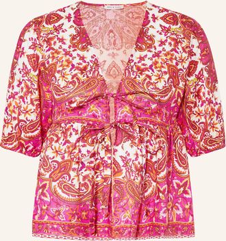 Mrs & Hugs Mrs & Hugs Blusenshirt Aus Leinen pink
