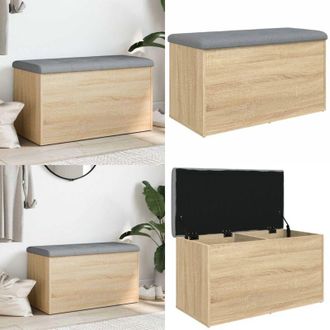 vidaXL Vidaxl - Banc de rangement ch&ecirc;ne sonoma 82x42x45 cm bois ding&eacute;nierie - Banc Coffre - Banc Rangement - Banc Entr&eacute;e - Meuble Rangement - Mobilier