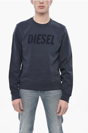 Diesel Brushed Cotton Crewneck Sweatshirt INDIGO-OUT size Xxl