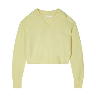 Patrizia Pepe V-Ausschnitt Strickware - - Knitwear - Damen - Gelb - M