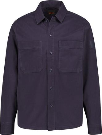 Boss Orange by Hugo Boss BOSS Orange Herren Hemden blau Baumwoll-Stretch