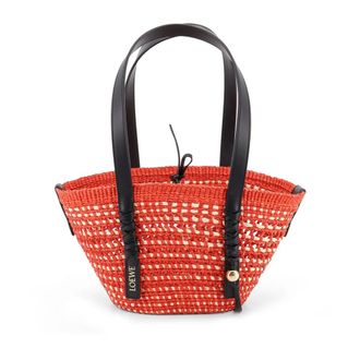 Loewe Femme, Sacs, Rouge, Taille: ONE Size Panier tress&eacute; petit mod&egrave;le