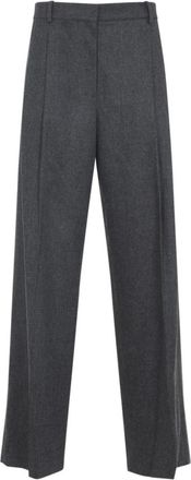 Khaite Femme, Pantalons, Gris, Taille: 34 FR Pantalon de luxe en laine et cachemire gris