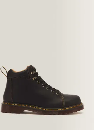 Dr. Martens 939 Hiker 7-&Ouml;sen Leder Ankle Stiefel in Schwarz, Gr&ouml;&szlig;e: 36