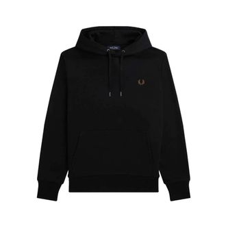 Fred Perry Homme, Sweatshirts et sweats &agrave; capuche, Noir, Taille: XL Sweat &agrave; capuche Laurel Wreath