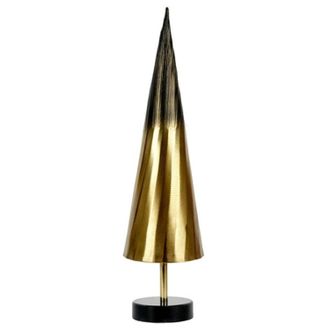 LAMBERT Conifero Deko-Baum, Alum. Granit, Gold H53 D14 cm