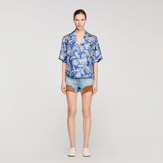 Sandro Chemise &agrave; imprim&eacute; floral