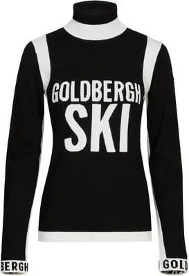 Goldbergh Pull &agrave; col roul&eacute; imprim&eacute; en laine m&eacute;lang&eacute;es