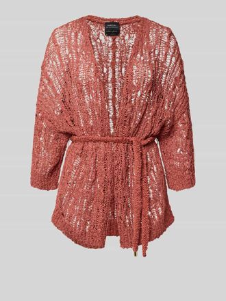 Marc Cain Strickjacke mit Bindeg&uuml;rtel und 3/4-Arm