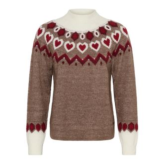 Cream 1000275 Rollkragenpullover - - Knitwear - Damen - Braun - M