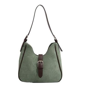 Generic Sac à bandoulière 2025 en daim pour femme, sac fourre-tout bohème avec poignée sur le dessus, sac fourre-tout de voyage, a-vert, 20*13*7 cm