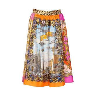 Moschino Archive Foulard Rock - - Skirts - Damen - Mehrfarbig - L