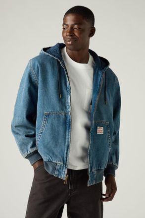 Levi's Pull Over Lightweight Housemark - Homme - Neutral / White Peppercorn Heather - 2XL