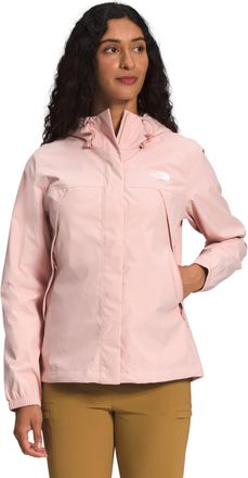 The North Face Damen Plus Antora Wasserdichte Jacke, Pink Moos, M