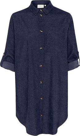 Kaffe Femme, Robes, Bleu, Taille: 36 FR Robe Chemise