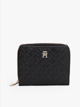 Tommy Hilfiger Portefeuille zipp&eacute; &agrave; rabat et monogramme TH