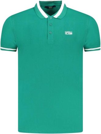 Cavalli Kurzarm-Polohemd - - Tops - Herren - Gr&uuml;n - XL