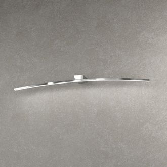 Top-Light Toplight Curved Wandleuchte mit integrierter led, verchromte Metallstruktur, modernes Design 90x7x16cm 15W