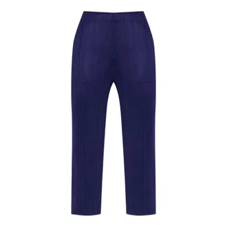 Issey Miyake Femme, Pantalons, Bleu, Taille: 40 FR Pantalon droit