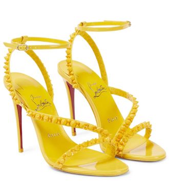 Christian Louboutin Sandales Mafaldina Spikes 100 en cuir