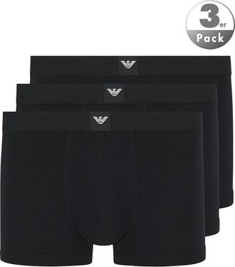 Emporio Armani Herren Unterw&auml;sche schwarz Baumwolle unifarben