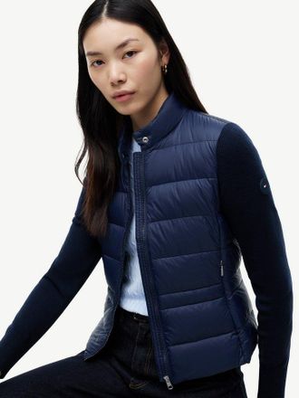 Tommy Hilfiger Daunenjacke LW DOWN KNIT MIX JACKET Stehkragen, Materialmix mit Steppqualit&auml;t