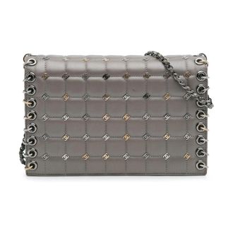 Chanel Pre-owned Leder Kettenschultertasche - - Pre-owned - Damen - Grau - ONE SIZE