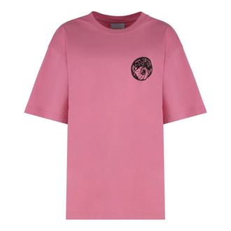 Bluemarble Geripptes Crew-Neck T-Shirt aus Baumwolle - - Tops - Herren - Rosa - S