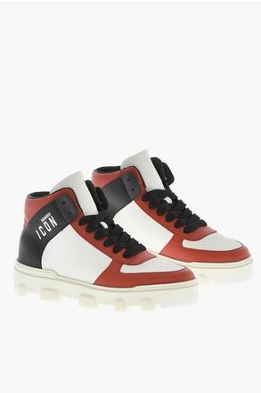 Dsquared2 Leather BASKET High-Top Sneakers size 41